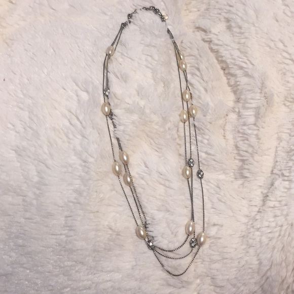 Monet | Jewelry | Vintage Monet Pearl And Rhinestone Necklace | Poshmark